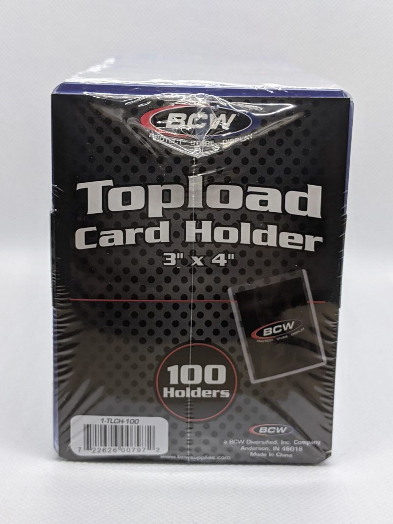 BCW Topload Card Holder Standard 3X4 (100 count box) - JEBs Shop ...